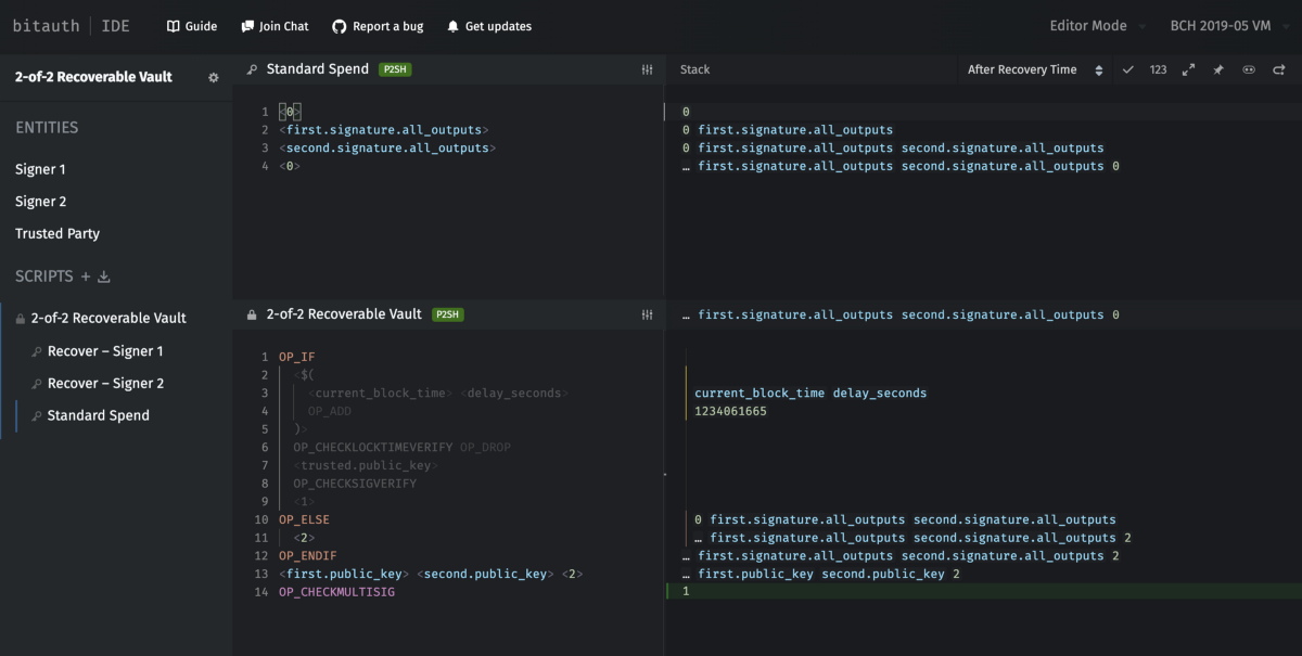 Bitauth IDE Now Supports Active Code Path Highlighting
