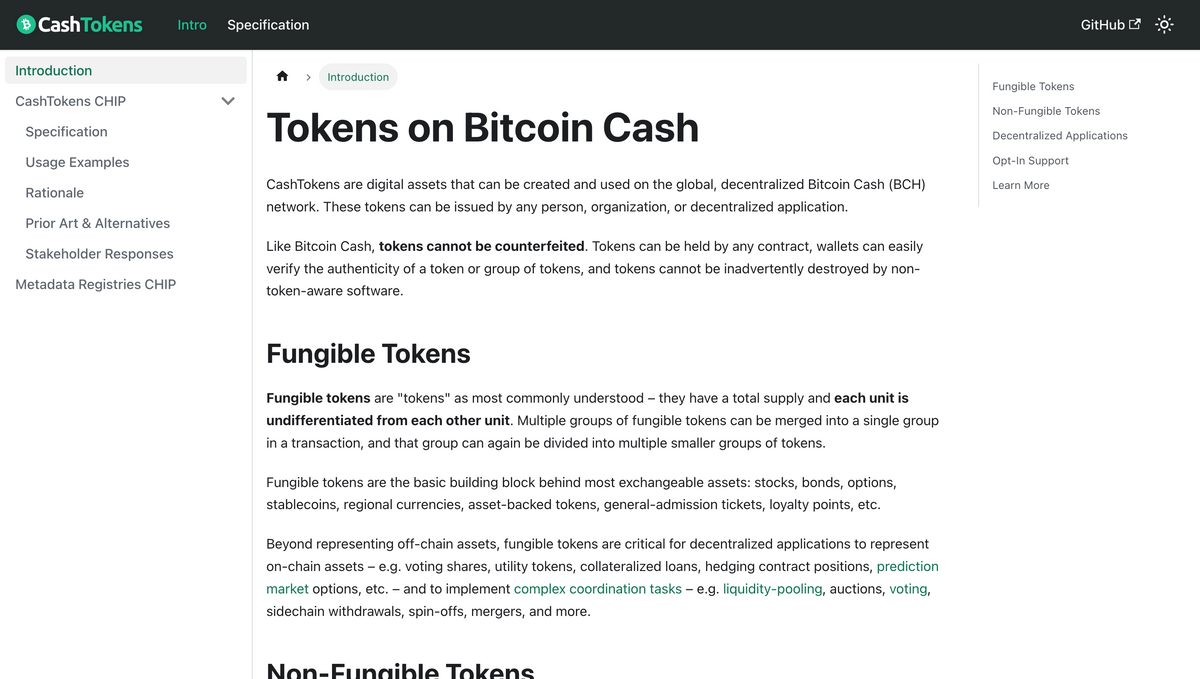 New Resource: CashTokens.org New Resource: CashTokens.org