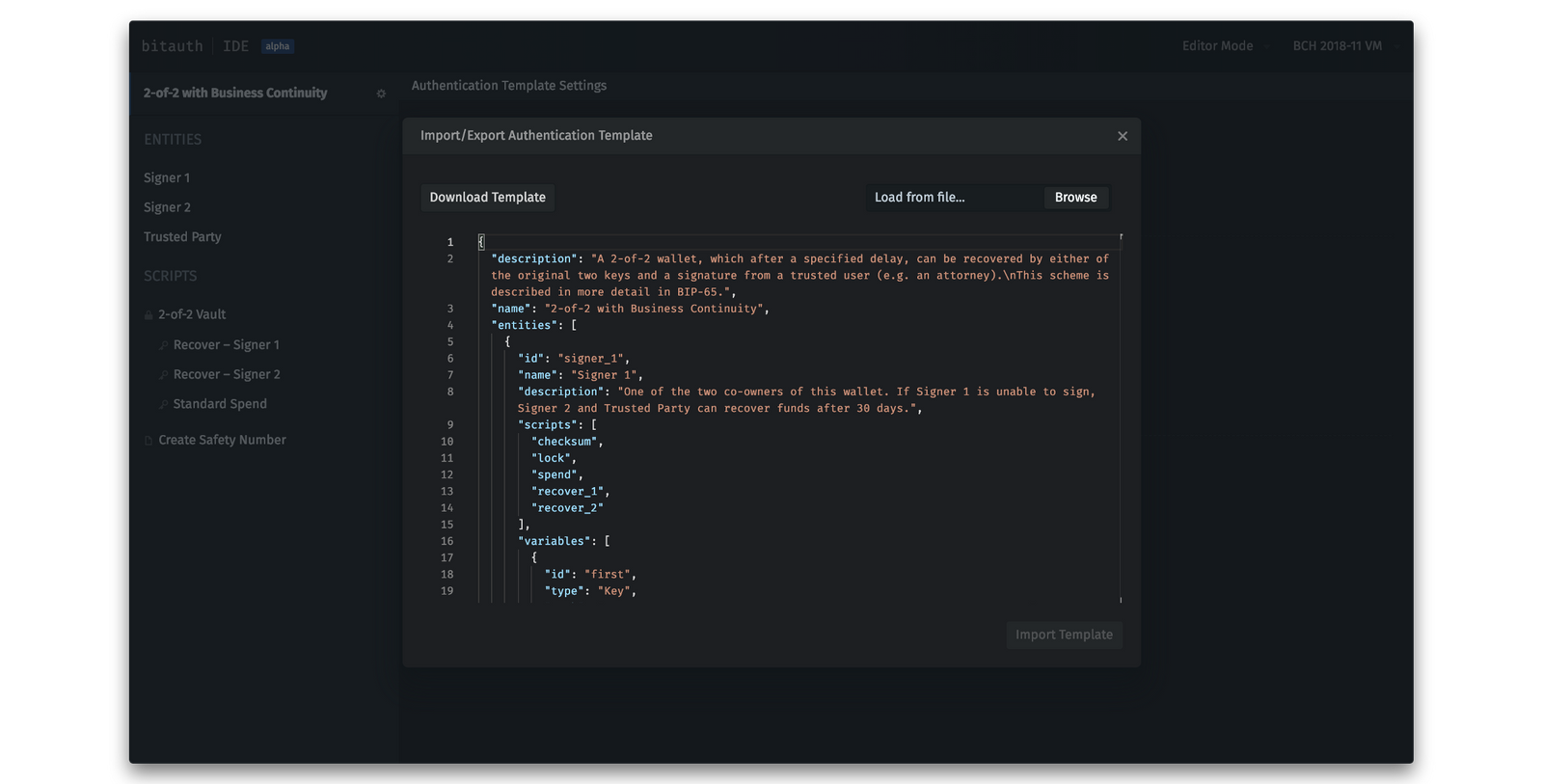 BitAuth IDE: Write and Debug Custom Bitcoin Scripts